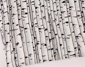 Birch tree fabric | Etsy