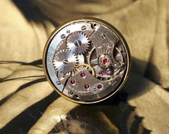 Watch movement ring | Etsy