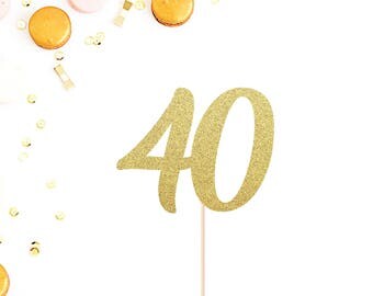 40 cake topper | Etsy