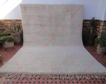 Pink moroccan rug | Etsy