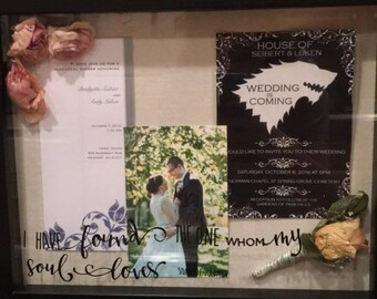 Wedding shadow box | Etsy