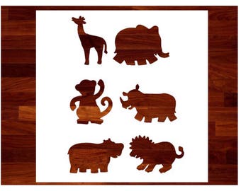 Animal stencils | Etsy