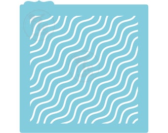 Wave stencil | Etsy