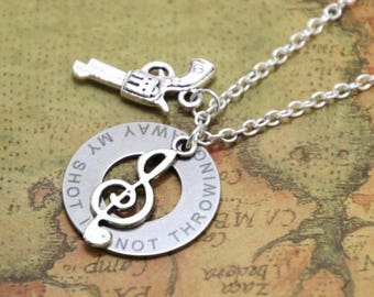 Hamilton Musical Keychain I'm Not Throwing Away My Shot