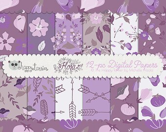 Black and White Moroccan Mosaic Digital Scrapbook Papers 10