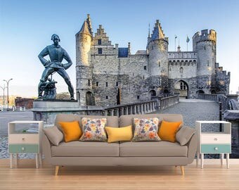 Castle wall decal | Etsy