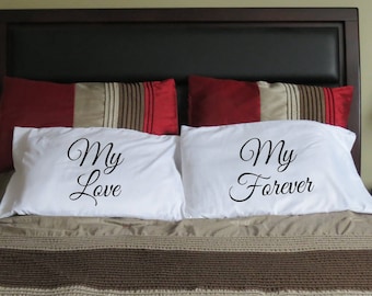 Couples pillowcases | Etsy
