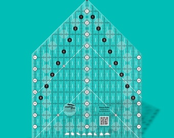 Quilt Ruler Creative Grids Multi-Size 2 Peaks in 1 6 inch