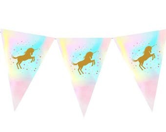 Unicorn flag | Etsy