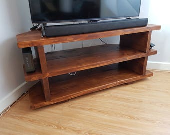 Rustic tv stand | Etsy