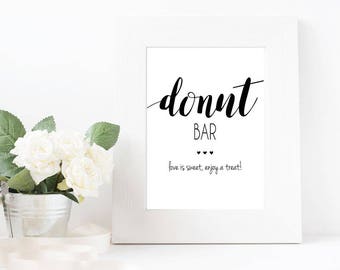 Donut bar sign | Etsy
