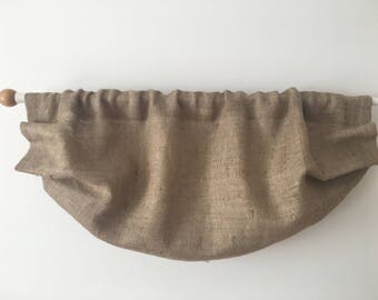 Burlap roman shade | Etsy