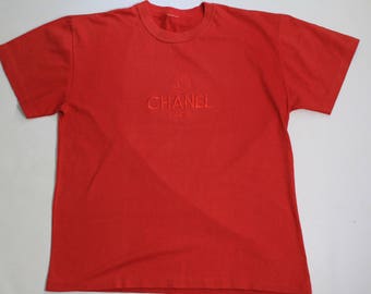 Chanel logo shirt | Etsy
