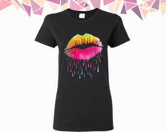 Lips tshirt | Etsy
