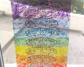 Chakra stained glass | Etsy
