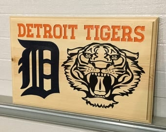 Detroit tigers signs | Etsy