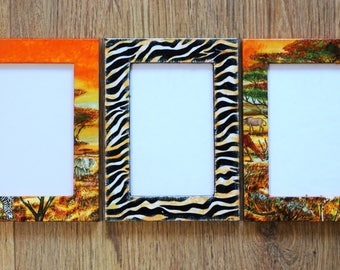 Zebra picture frame | Etsy