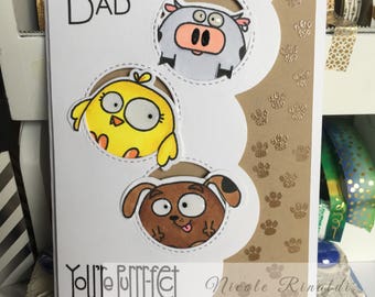 Dog fathers day card | Etsy