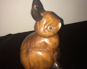 Wooden rabbit | Etsy