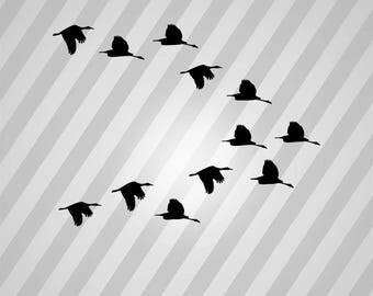 Flying duck svg | Etsy