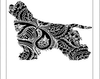 Cocker spaniel svg | Etsy