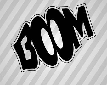 Boom svg | Etsy