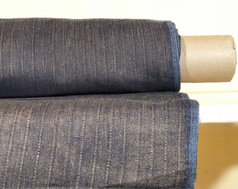 Striped linen fabric | Etsy