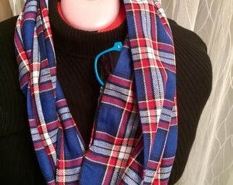 Red white blue scarf | Etsy