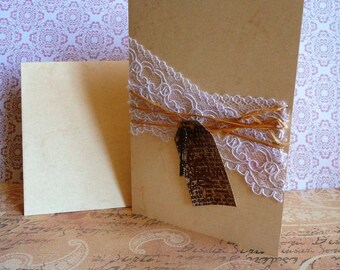 Lace invitation | Etsy