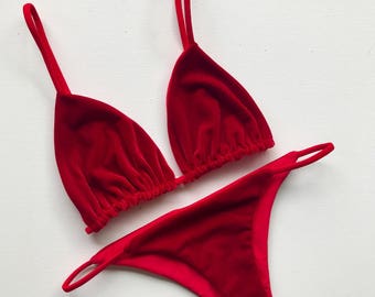 Velvet bikini | Etsy