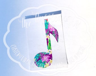 Music notes decal | Etsy