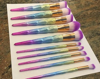 Makeup brush set | Etsy