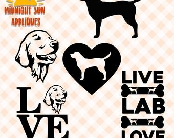 Labrador silhouette | Etsy