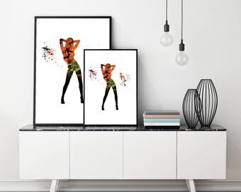 Silhouette wall art | Etsy