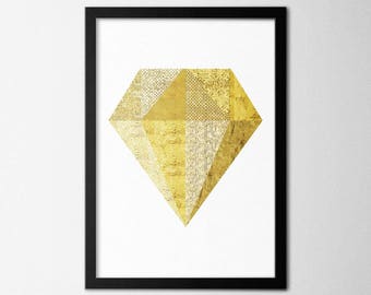 Diamond poster | Etsy