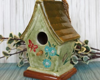 Ceramic birdhouse | Etsy
