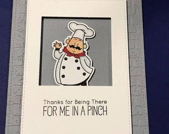Chef thank you card | Etsy