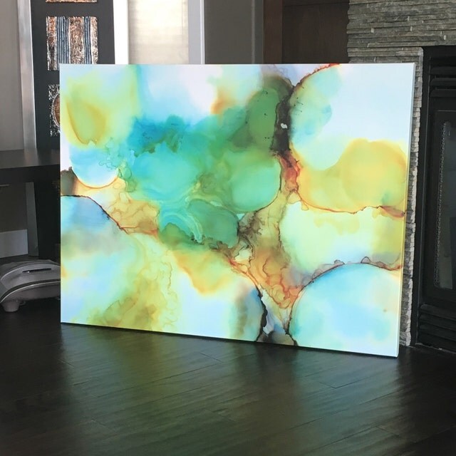 Original Modern Abstract Paintings on Canvas by therawcanvas