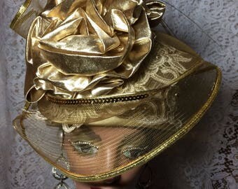 Gold hat | Etsy