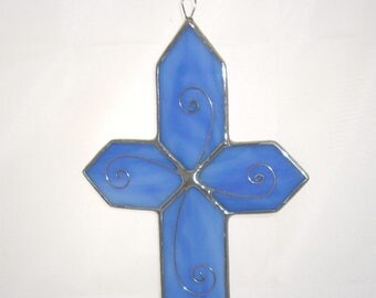 Stained glass cross | Etsy