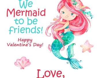 Mermaid valentine | Etsy