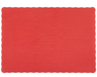 Red placemats | Etsy