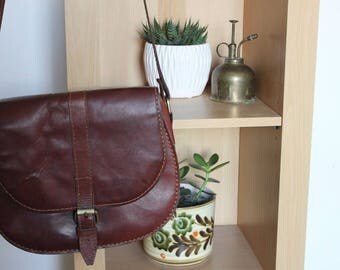 Leather saddle bag | Etsy