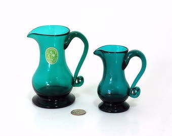 Blenko pitcher | Etsy