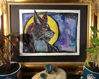Lynx print | Etsy
