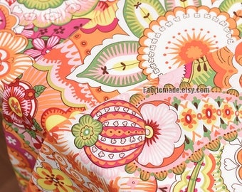 Large flower fabric | Etsy