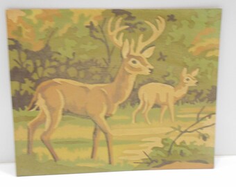 Paint by number deer | Etsy