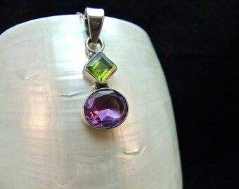 Peridot and amethyst | Etsy