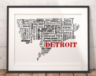 Detroit art | Etsy
