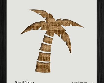 Palm tree stencil | Etsy